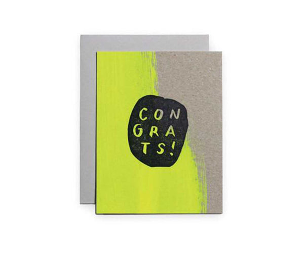 Congrats Single Greeting Card - OPARI CO.
